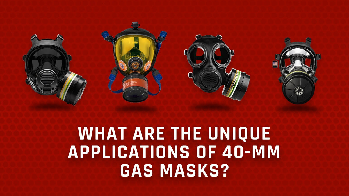 What are the unique applications of 40-mm gas masks?