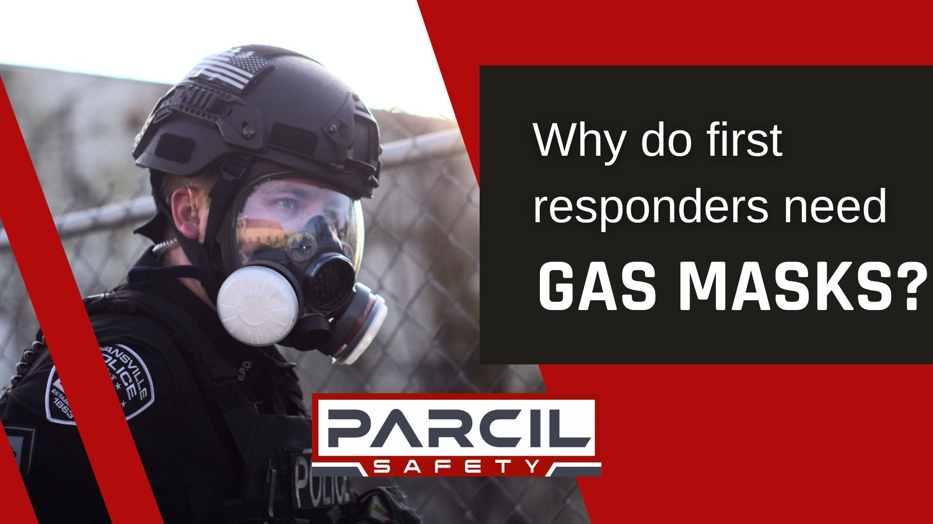 Why do first responders need a respirator or gas mask?