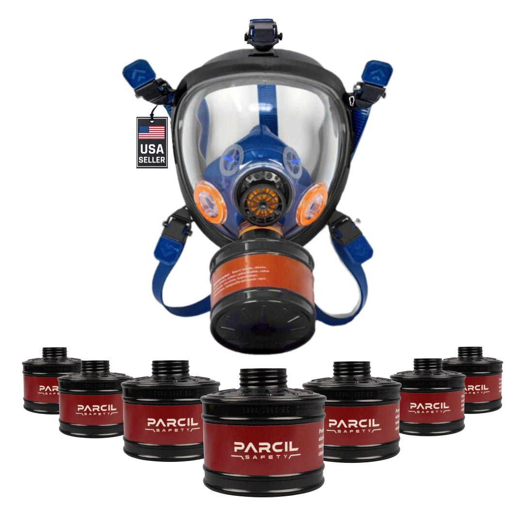 ST-100X Full Face Gas Mask Respirator | P-D-1 40mm Organic Vapor Filter