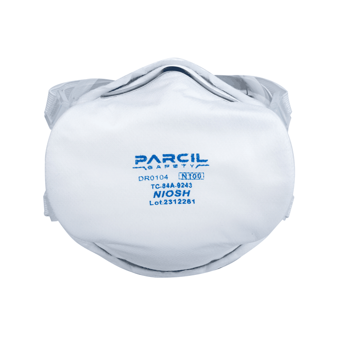 N100 Respirator Mask NIOSH-Approved Disposable Mask | Parcil Safety