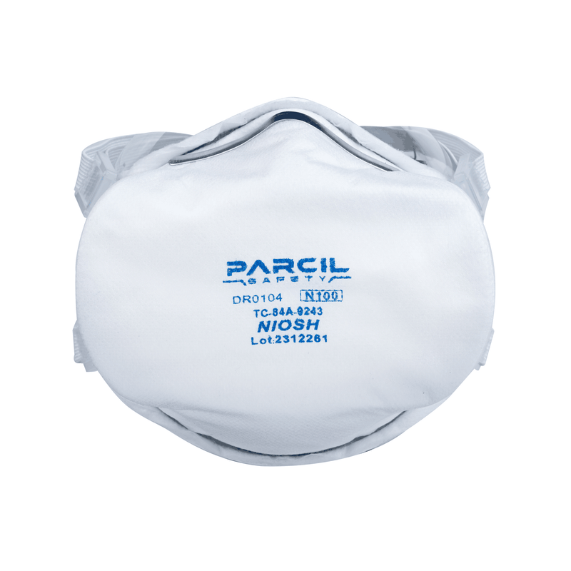 N100 Respirator Mask NIOSH-Approved Disposable Mask | Parcil Safety