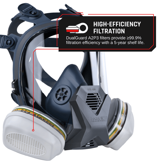 FFR-100 Bayonet Full-Face Respirator with DualGuard A2P3 R Cartridge S