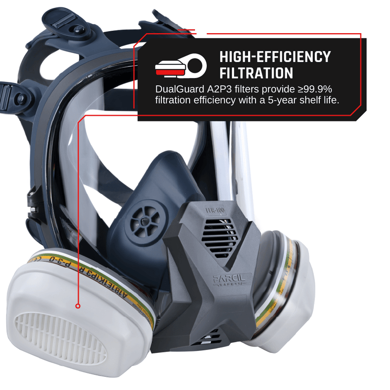 FFR-100 Bayonet Full-Face Respirator with DualGuard A2P3 R Cartridge S
