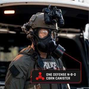 IIR-100 NATO CBRN Recon Military Tactical Gas Mask with N-B-0 40mm NAT