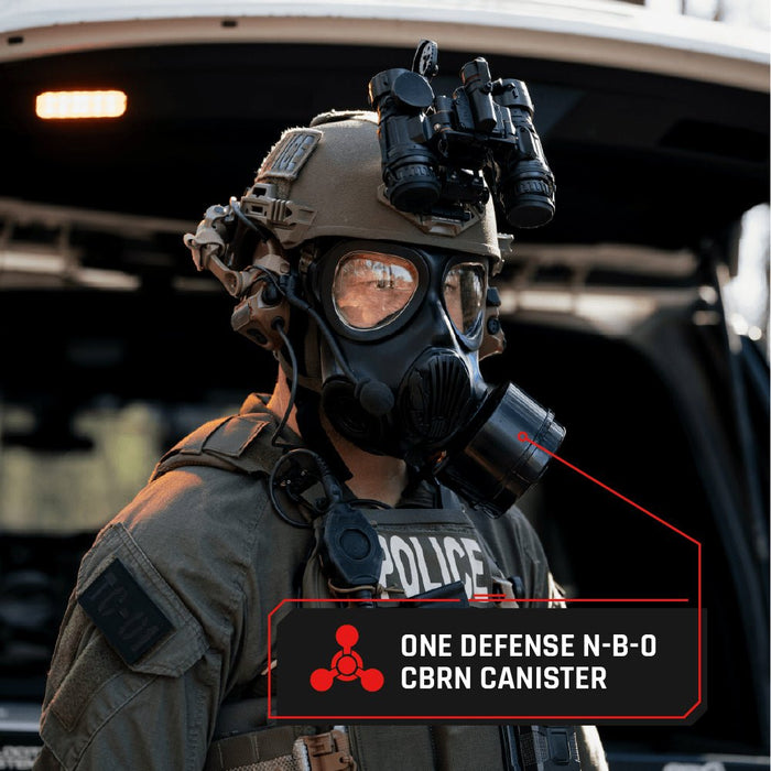 IIR-100 NATO CBRN Recon Military Tactical Gas Mask with N-B-0 40mm NAT