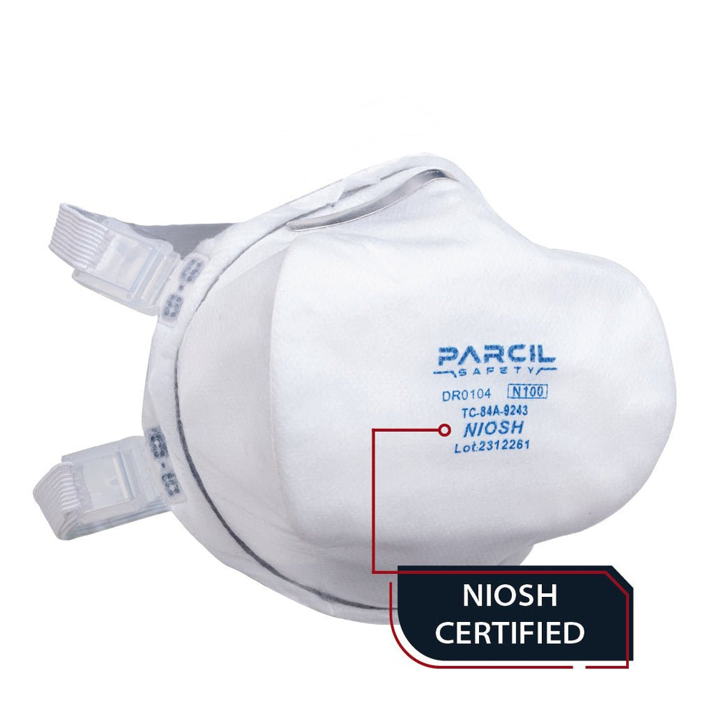 N100 ProSeal Disposable Respirator Mask NIOSH-Approved