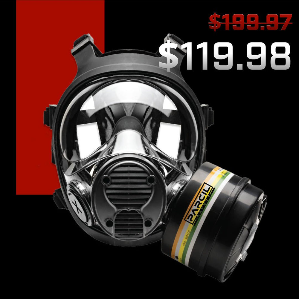 NB-100 Tactical Gas Mask | Respirator by Parcil Safety