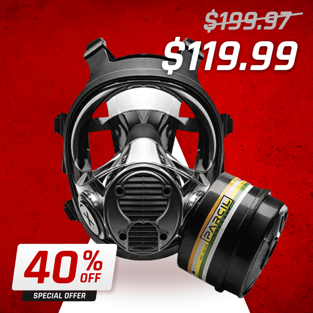 NB-100 Tactical Gas Mask | Respirator by Parcil Safety