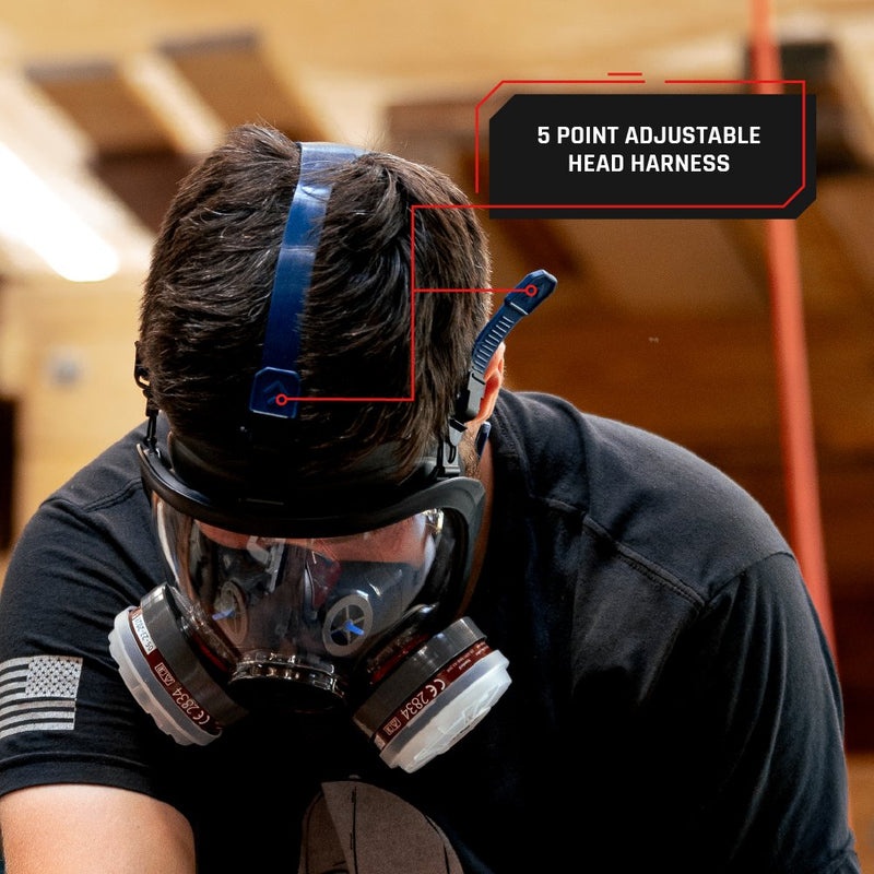 PD-100 Gas Mask for Full Face Protection | Parcil Safety