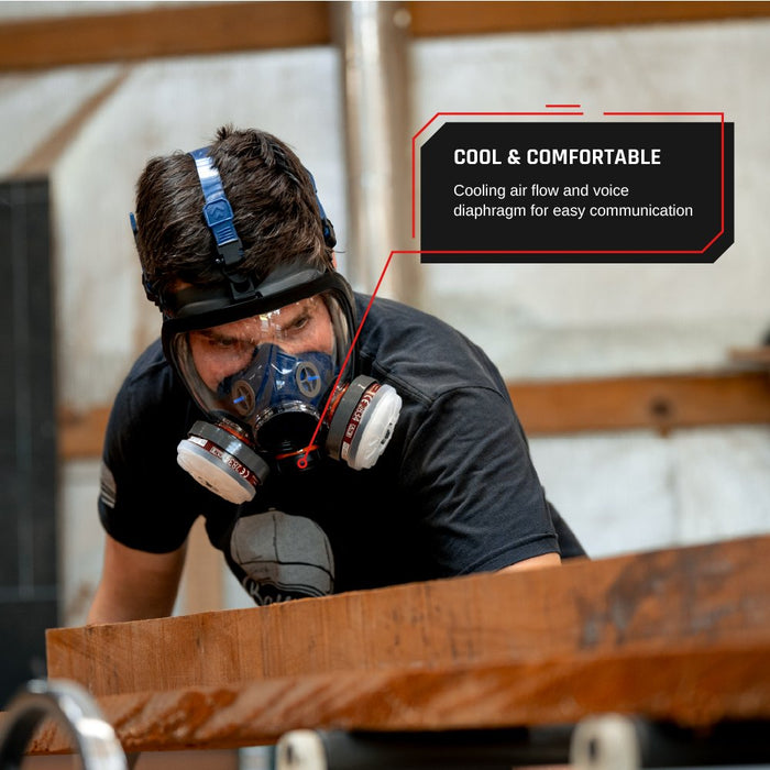 PD-100 Gas Mask for Full Face Protection | Parcil Safety