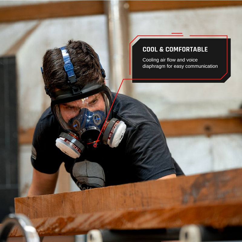 PD-100 Gas Mask for Full Face Protection | Parcil Safety