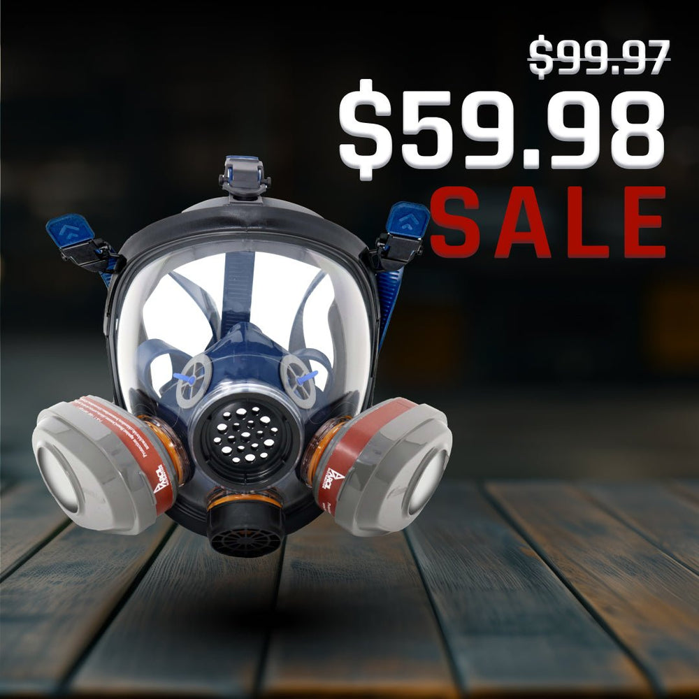 PD-101 Full-Face Industrial Air Purifying Respirator (APR) with Organi