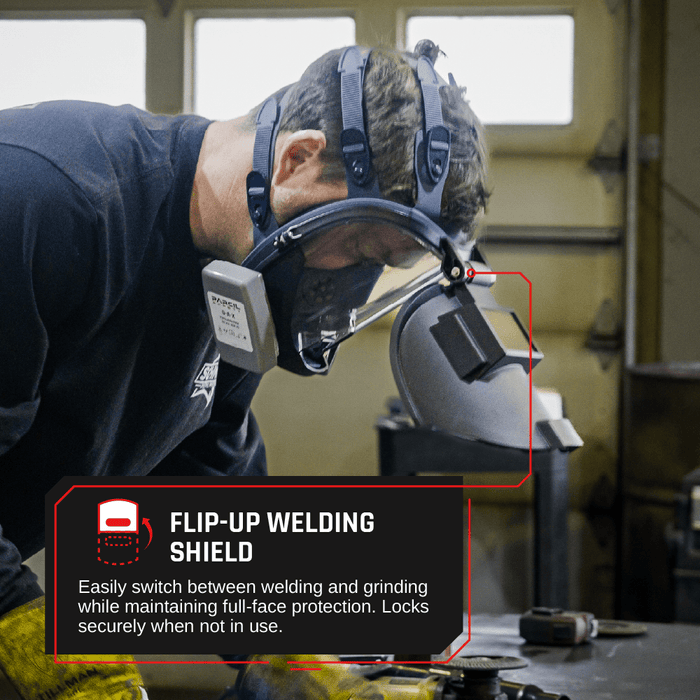 WF-100 Welding & Grinding Full-Face Respirator with O-A-X Cartridge