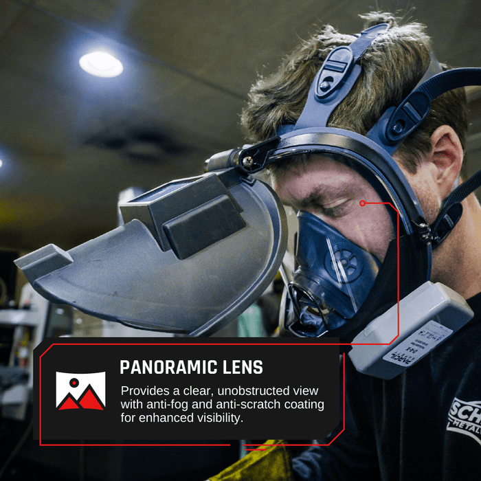 WF-100 Welding & Grinding Industrial Full-Face Respirator with O-A-X C