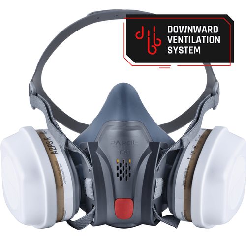 T-61 Half-Face Respirator with A2P3 R DualGuard Combination Cartridge