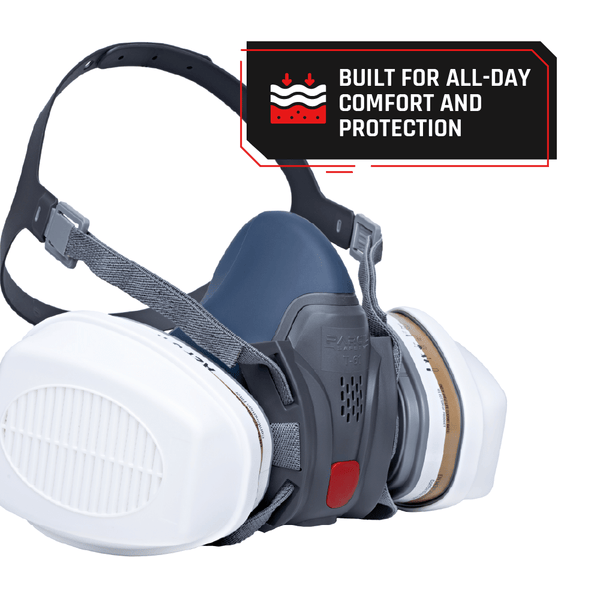 T-61 Half-Face Respirator with A2P3 R DualGuard Combination Cartridge
