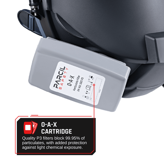 WF-100 Welding & Grinding Industrial Full-Face Respirator with O-A-X C