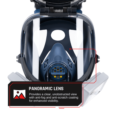 WF-100 Welding & Grinding Full-Face Respirator with O-A-X Cartridge