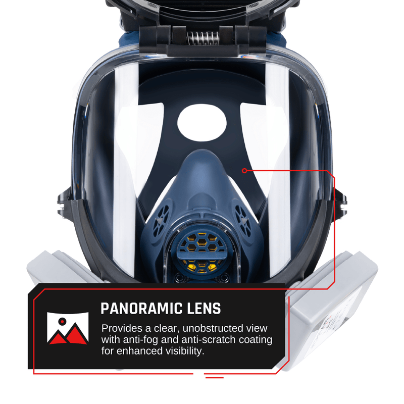 WF-100 Welding & Grinding Full-Face Respirator with O-A-X Cartridge